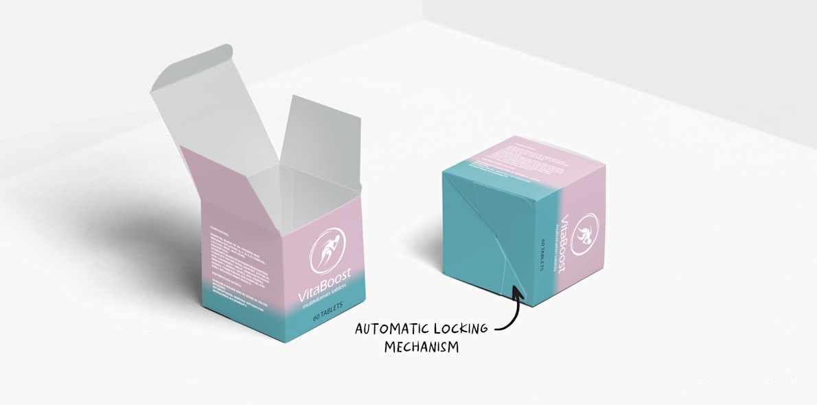 Auto Lock Bottom Boxes | VistaPrint